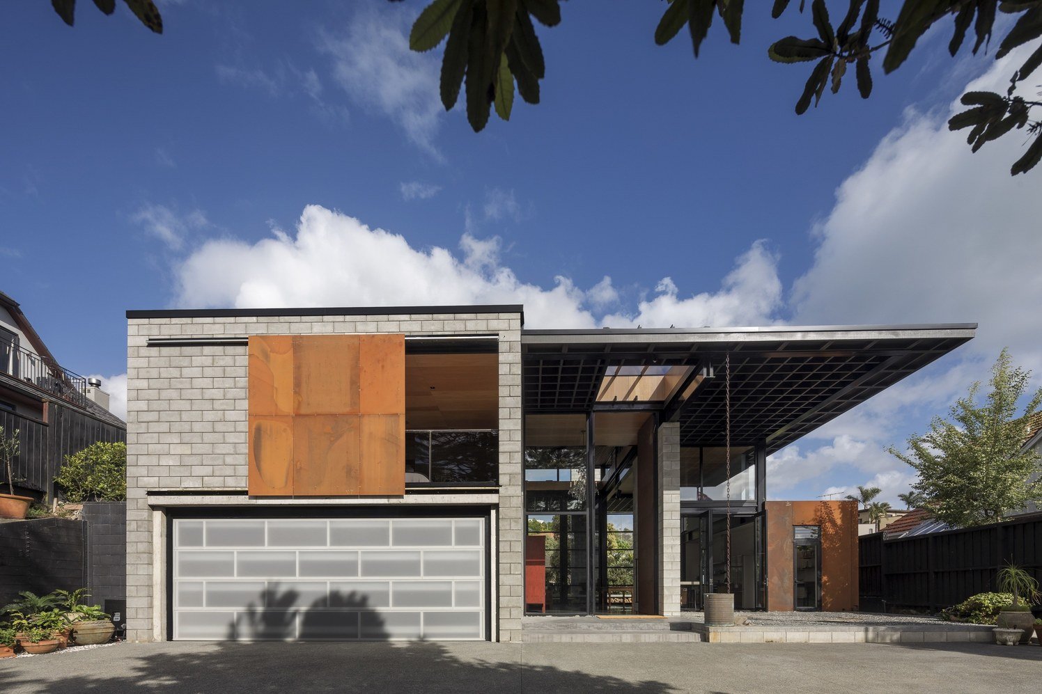 Industrial style house with Concrete blocks