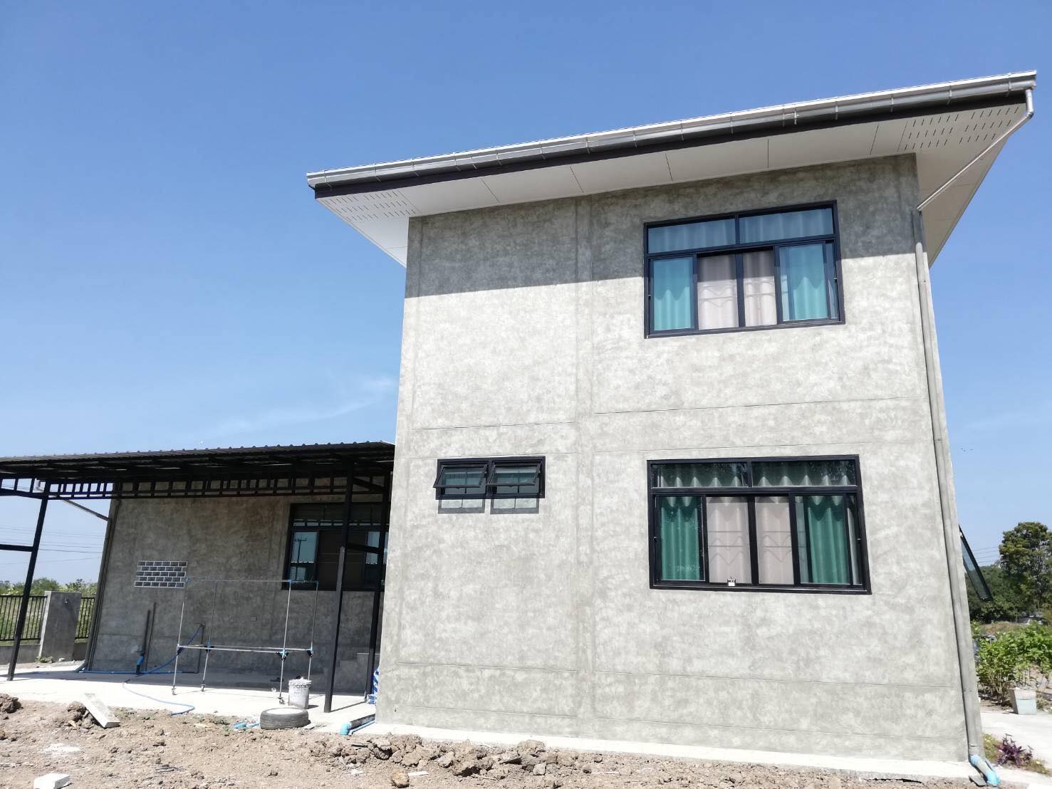 2-Storey Modern loft house with Pent Roof