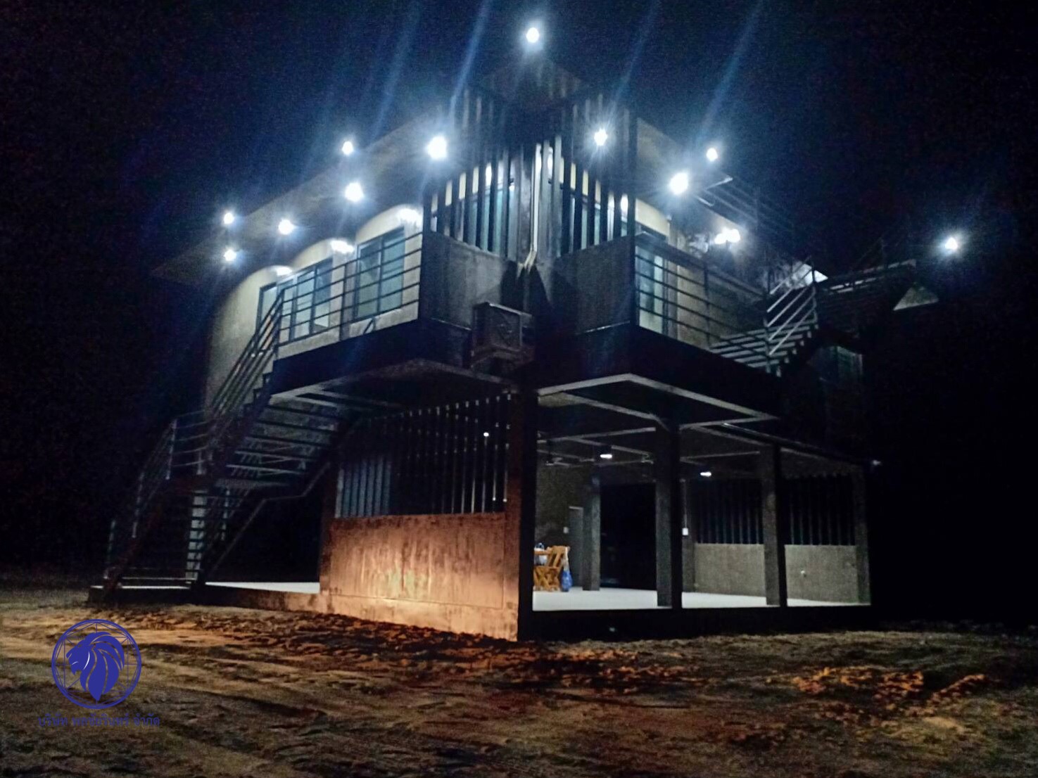 Roof deck house and a multi-purpose basement loft style