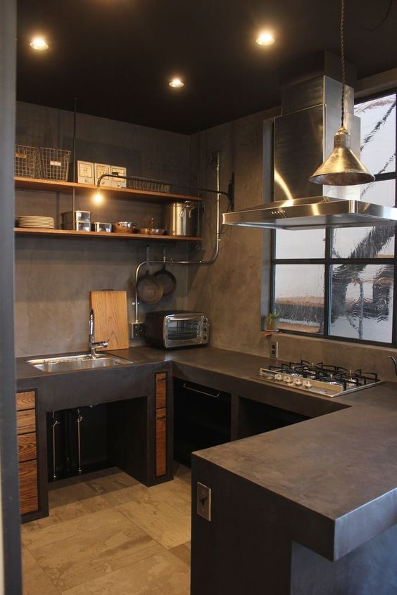 33 Loft style Thai kitchen Ideas, raw, cool, complete functions