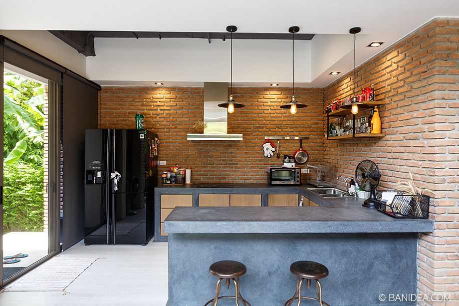 33 Loft style Thai kitchen Ideas, raw, cool, complete functions