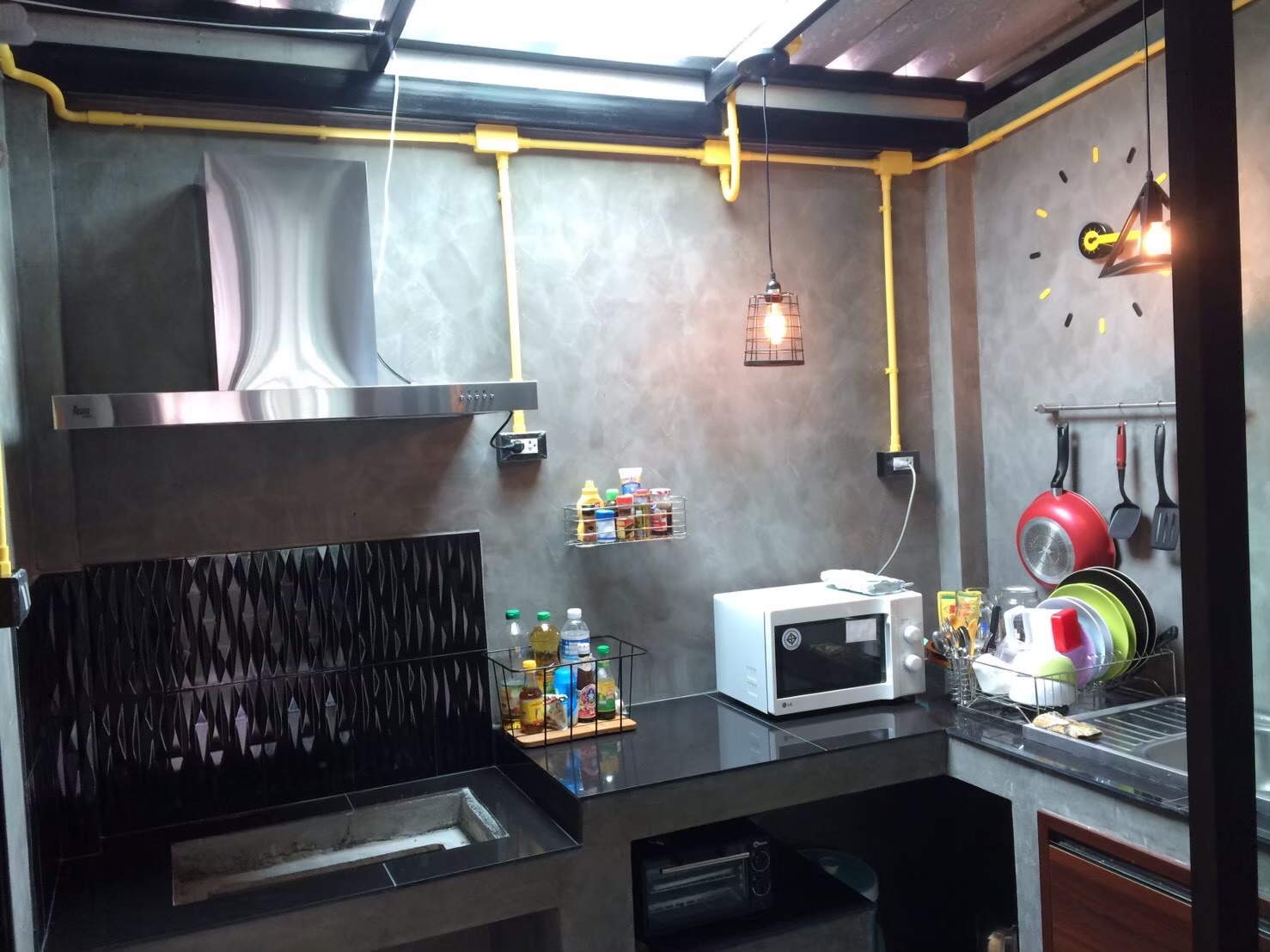 33 Loft style Thai kitchen Ideas, raw, cool, complete functions