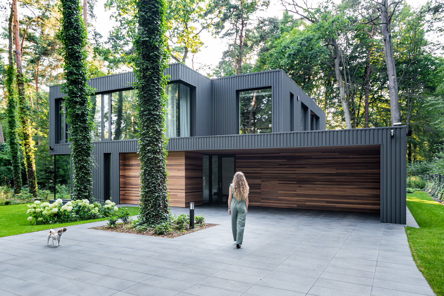Two-storey Black Box House With Modern Design Blends Perfectly With the ...